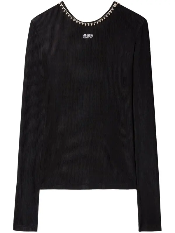 Off-White Logo-embroidered Top
