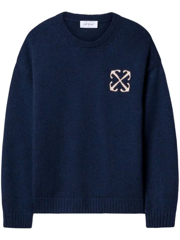 Off-White Intarsia-knit Logo Jumper