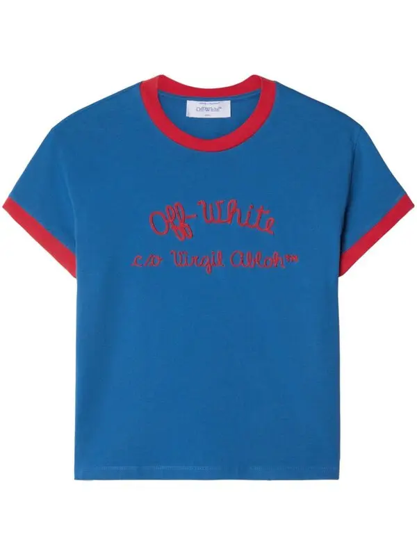 Off-White Embroidered Logo T-shirt