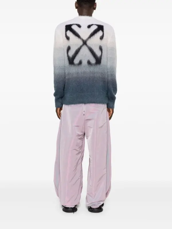 Off-White Arrows Ombré Brushed Jumper