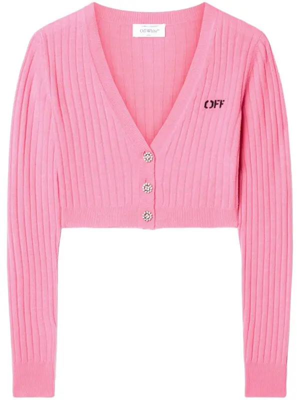 Off-White Wool-cashmere Cardigan