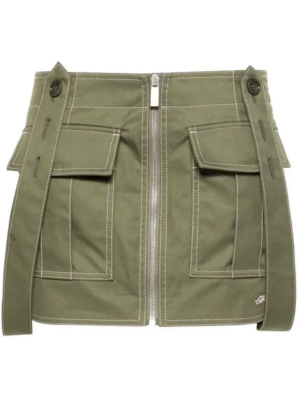 Off-White Logo-embroidered Mini Skirt