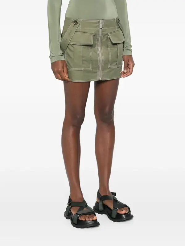 Off-White Logo-embroidered Mini Skirt