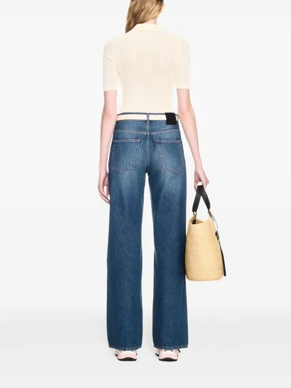 Off-White Wide-leg Five-pocket Jeans
