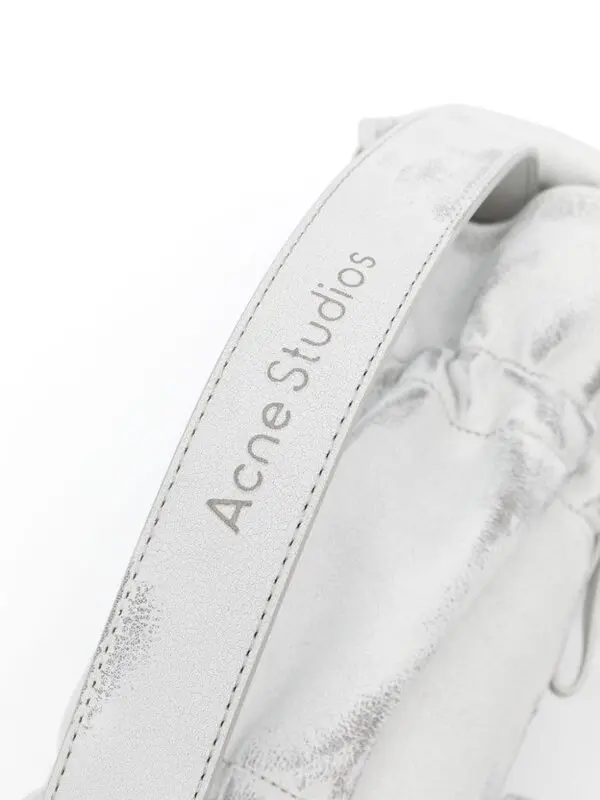 Acne Studios Multipocket Leather Tote Bag - White