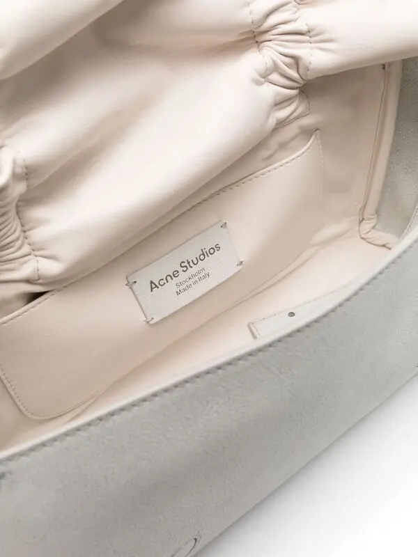 Acne Studios Multipocket Leather Tote Bag - White