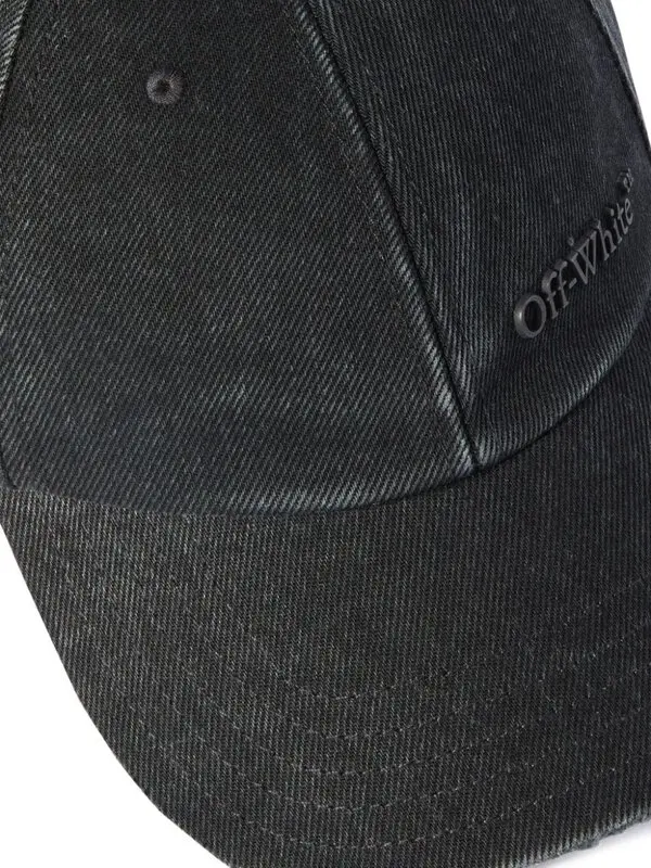 Off-White Appliqué Distressed Cap