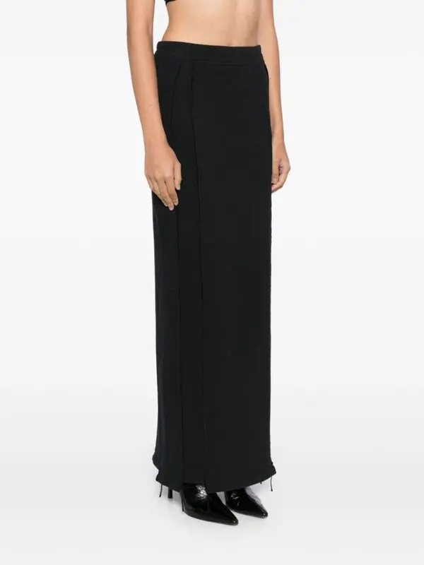Vetements Embroidered Jersey Maxi Skirt