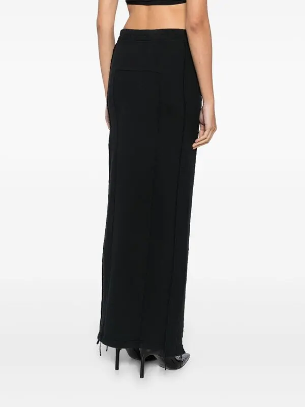 Vetements Embroidered Jersey Maxi Skirt