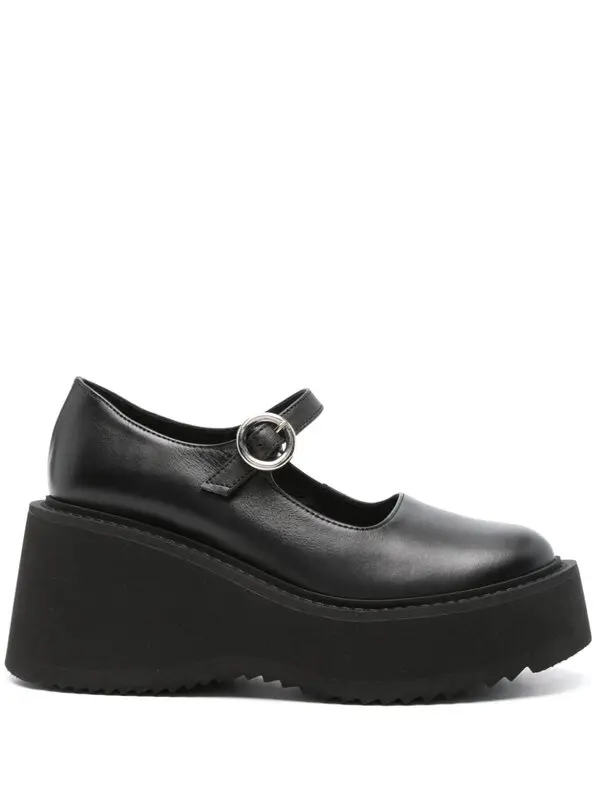 NICOLE SALDANA 75mm Nina Platform Pumps - Black