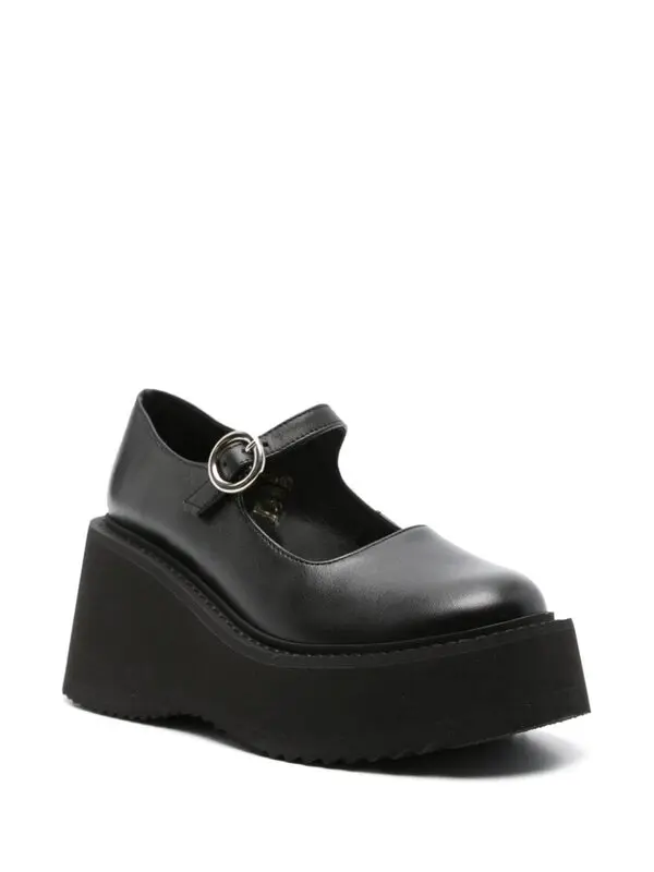 NICOLE SALDANA 75mm Nina Platform Pumps - Black