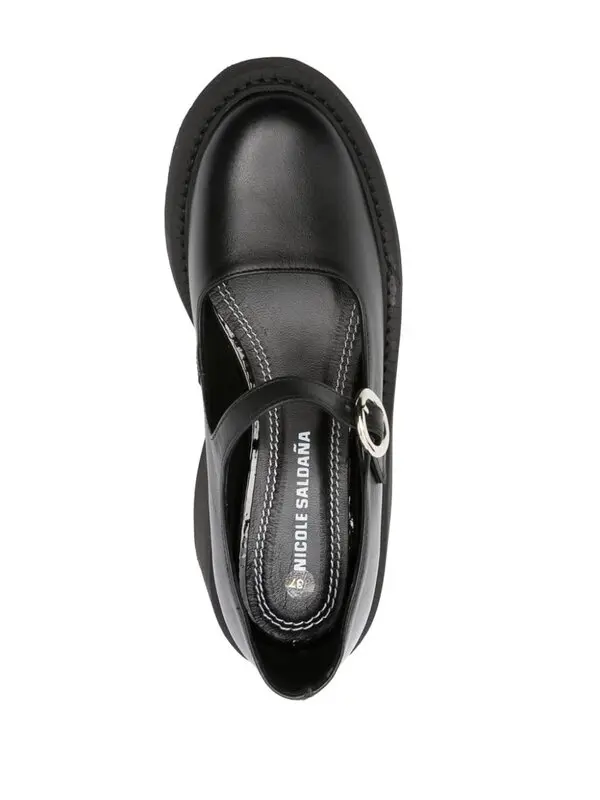 NICOLE SALDANA 75mm Nina Platform Pumps - Black
