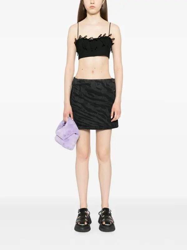 GANNI Button-detailed Mini Skirt