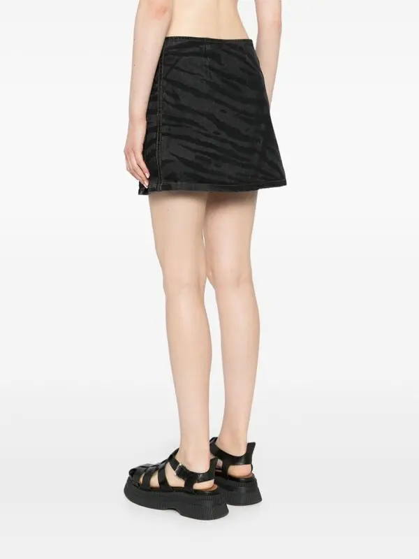 GANNI Button-detailed Mini Skirt