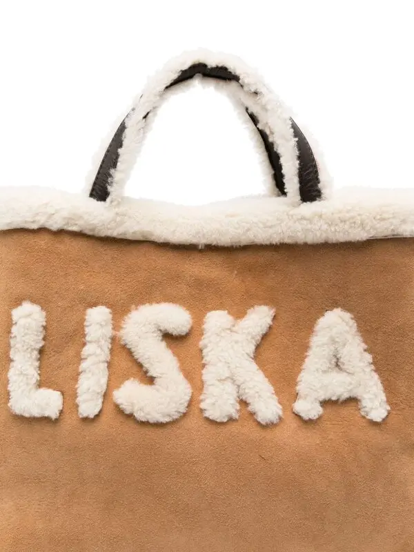 LISKA Logo-lettering Tote Bag