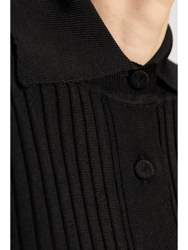 JIL SANDER Ribbed Polo Top