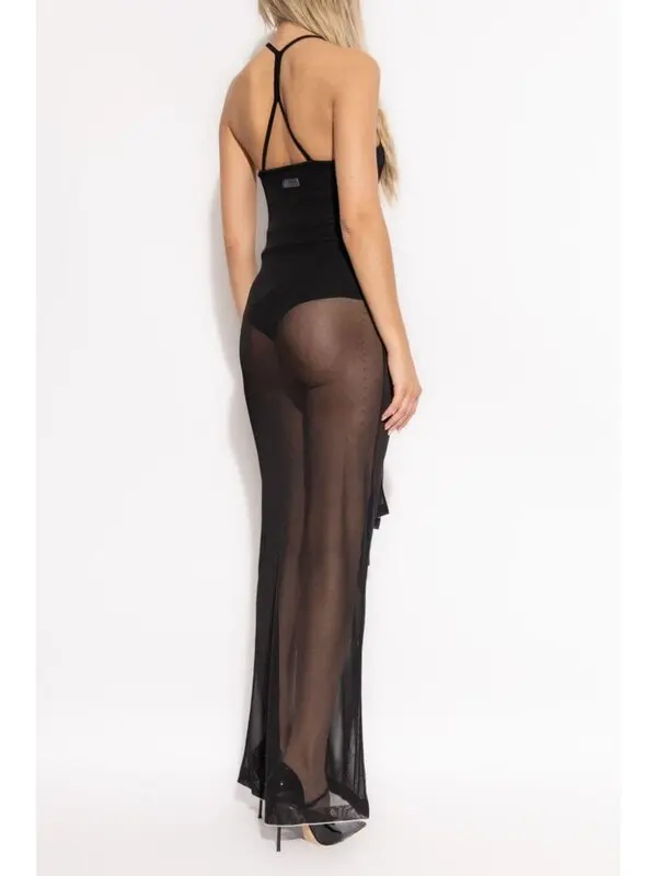 Jacquemus La Robe Nodo Maxi Dress - Black