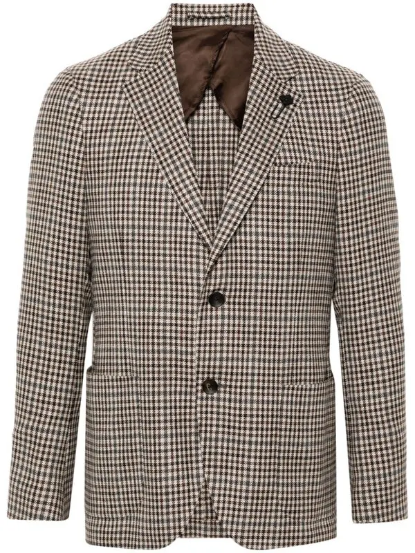 LARDINI Brooch-detail Blazer