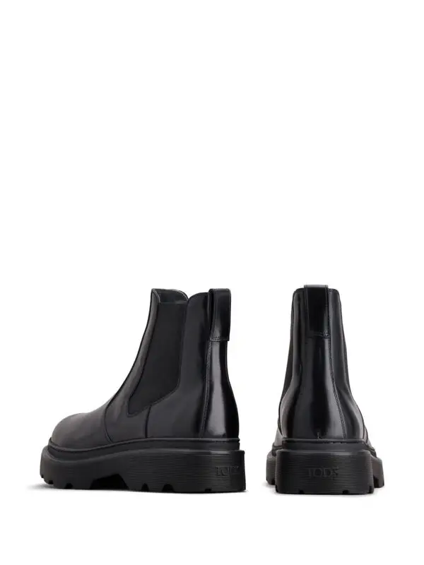 TOD'S Ankle Leather Chelsea Boots