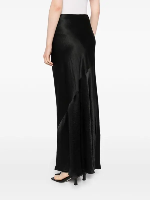Vince Satin Maxi Skirt - Black
