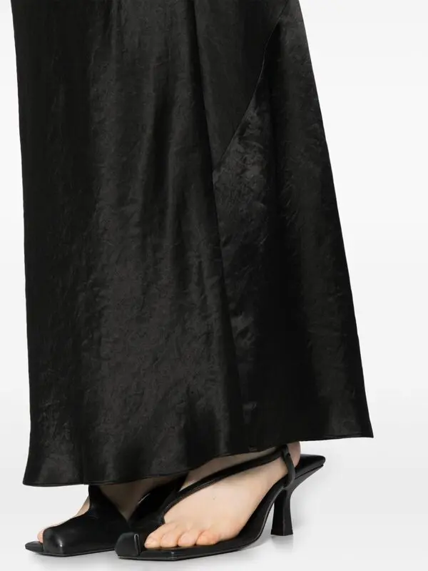 Vince Satin Maxi Skirt - Black