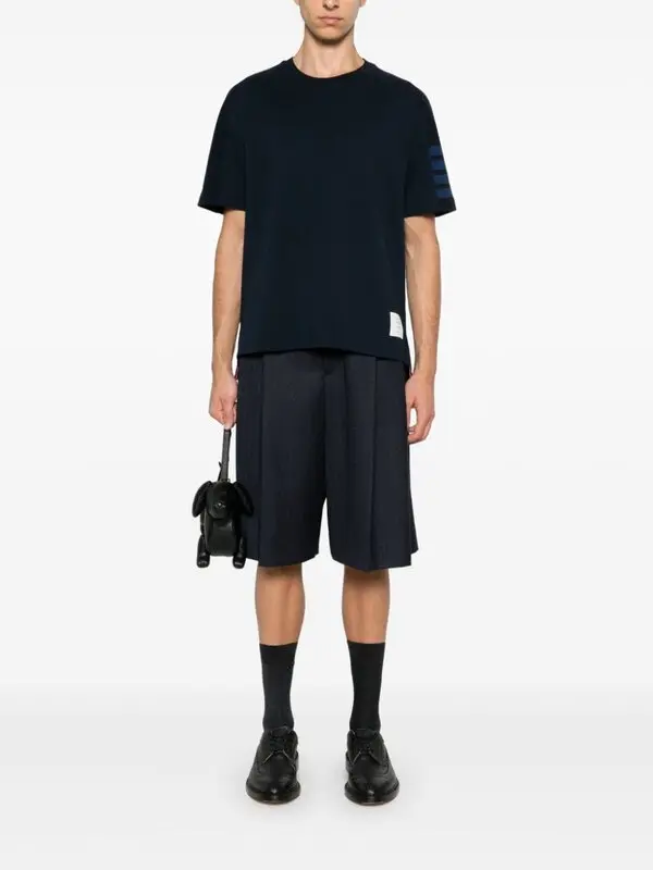 Thom Browne 4-bar Stripe T-shirt - Blue