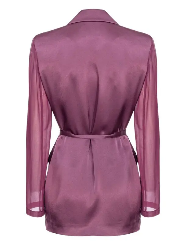 Pinko Belted Satin Blazer