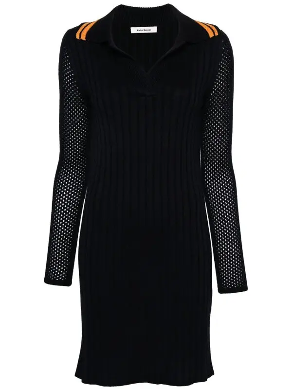 myth mini dress Wales Bonner Myth Mini Dress In Blue - 78% Off