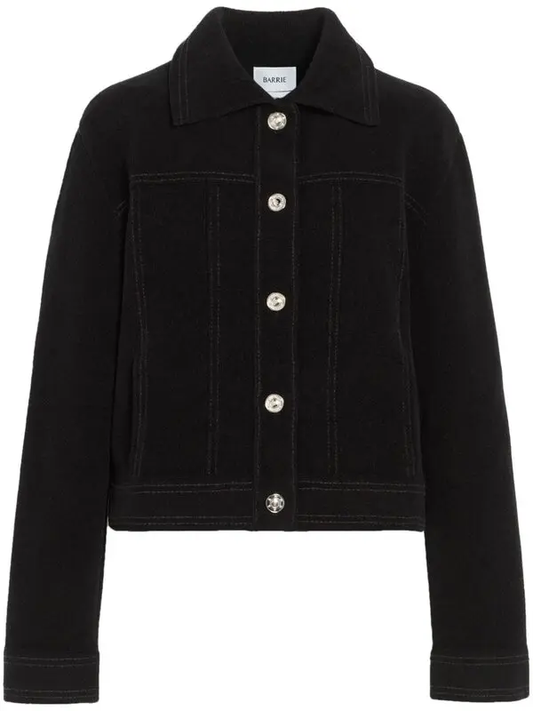 BARRIE Button-up Jacket - Black