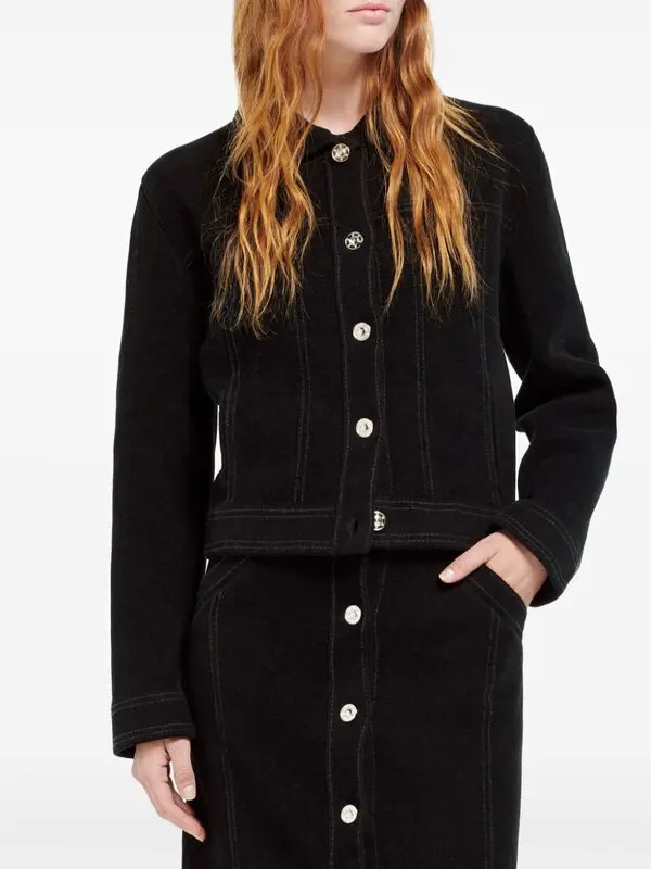 BARRIE Button-up Jacket - Black