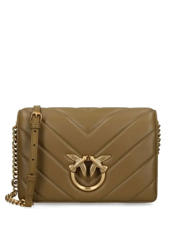 Pinko Classic Love Click Cross Body Bag - Green