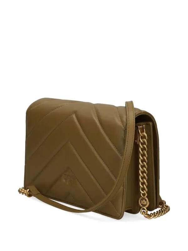 Pinko Classic Love Click Cross Body Bag - Green