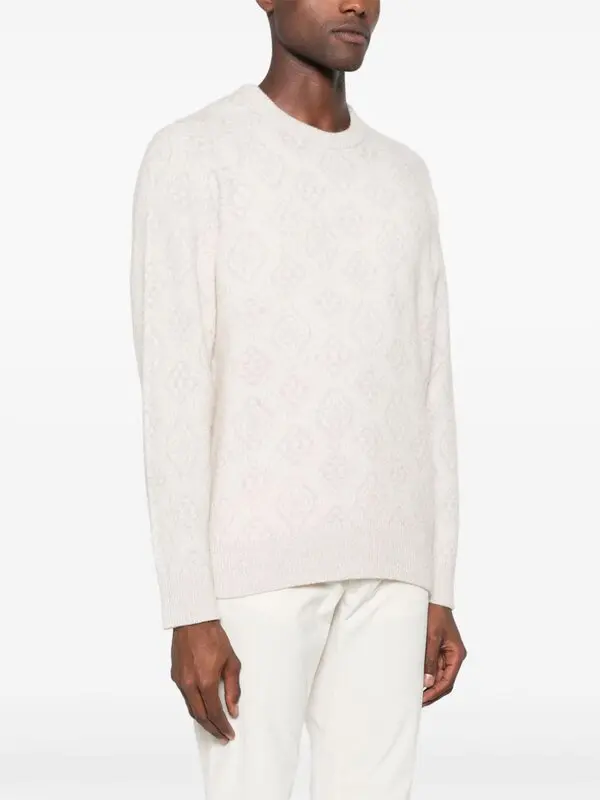 Brunello Cucinelli Geometric-jacquard Sweater