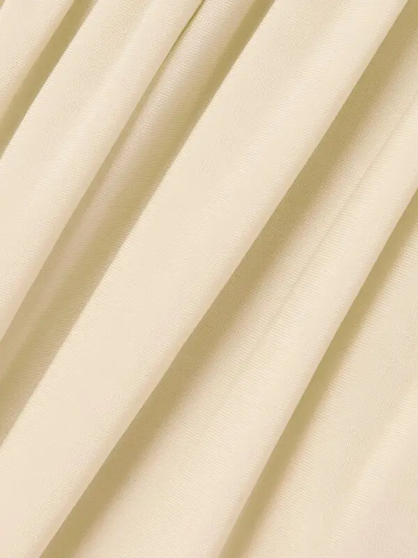 Magda Butrym Ruched Stretch-jersey Midi Dress - Neutrals