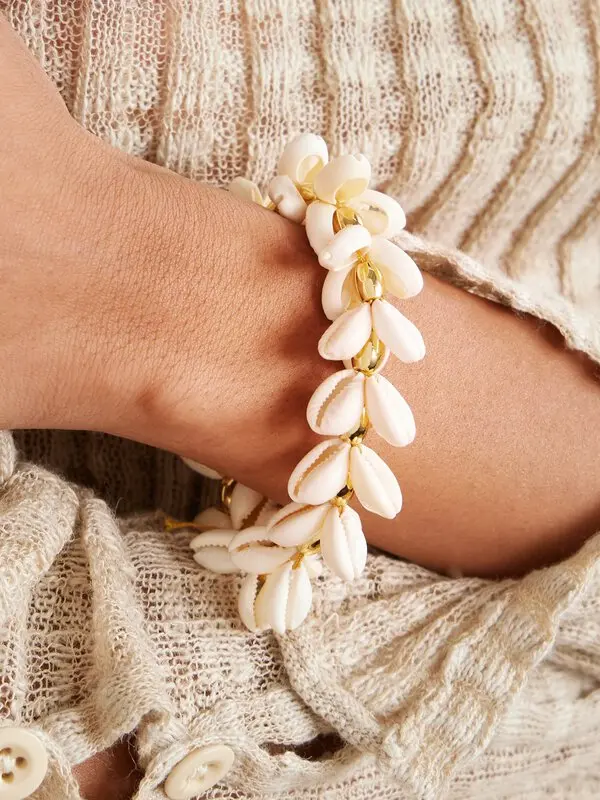 Tohum Design Concha Gold-plated Shell Bracelet