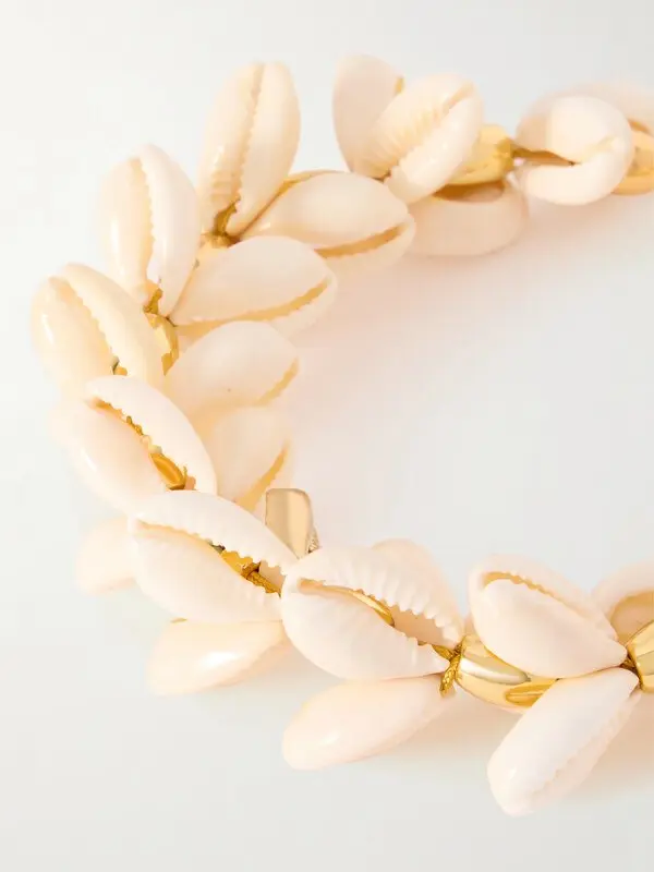 Tohum Design Concha Gold-plated Shell Bracelet