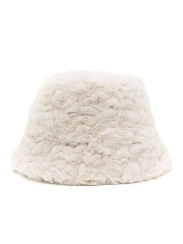 UNREAL FUR Yeoman Faux-fur Bucket Hat - Neutrals