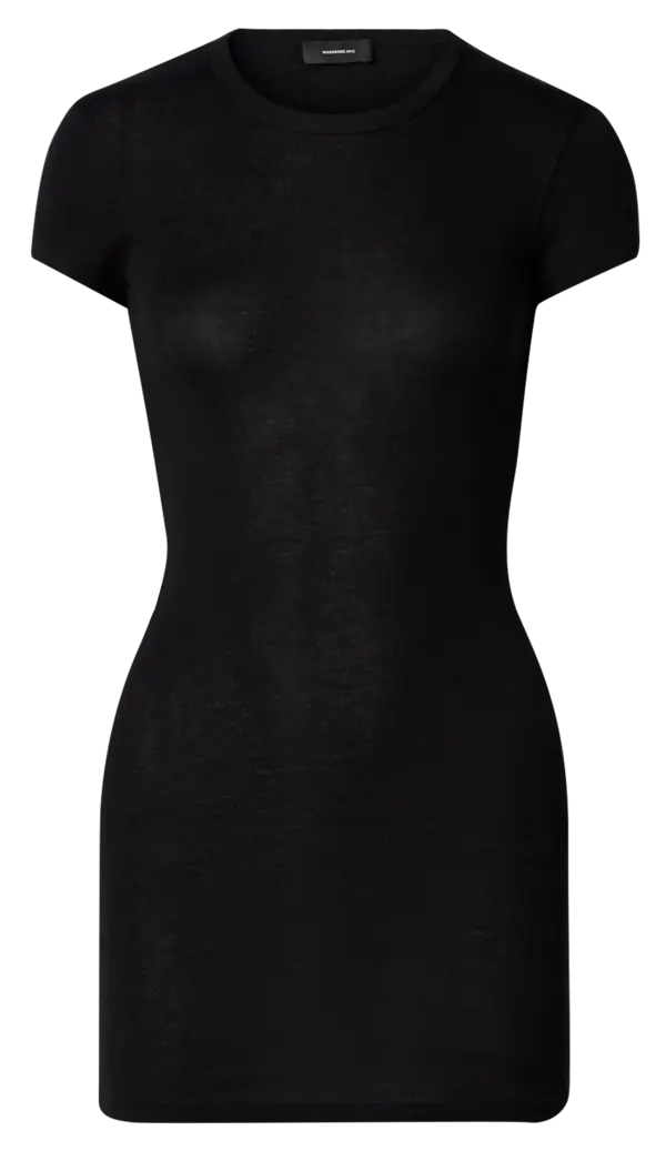 Wardrobe.Nyc Cotton-Jersey Mini Dress In Black - 50% Off | Editorialist