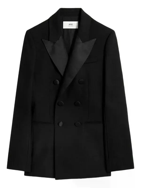 Ami Double-breasted Buttoned Jacket