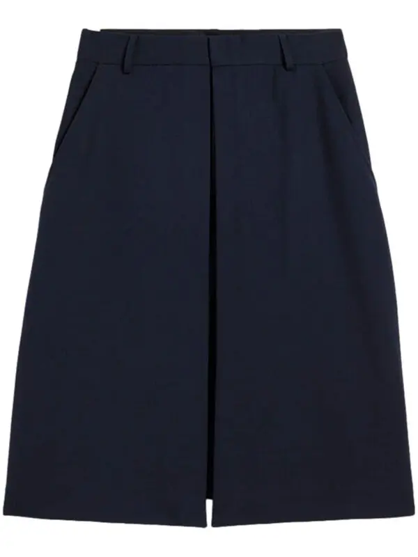 AMI Paris Wide-leg Panelled Shorts