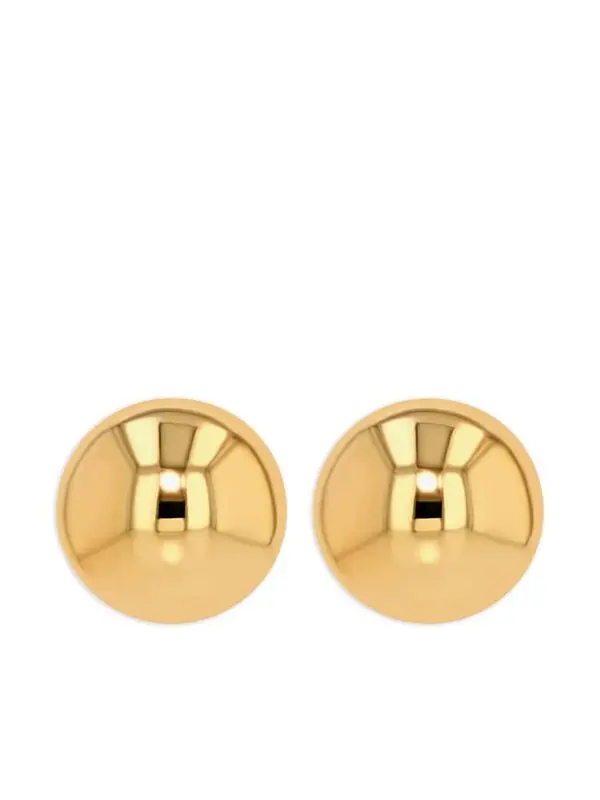 ANINE BING 14kt Yellow Large Dome Earrings - Gold