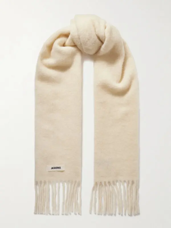 Jacquemus Fringed Knitted Scarf