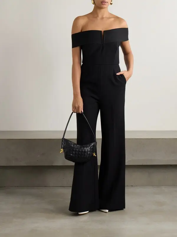 Roland Mouret Off-the-shoulder Crepe Jumpsuit