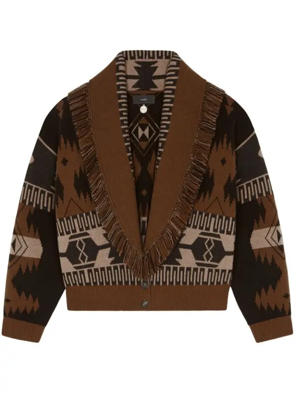 Alanui Patterned Jacquard Cardigan