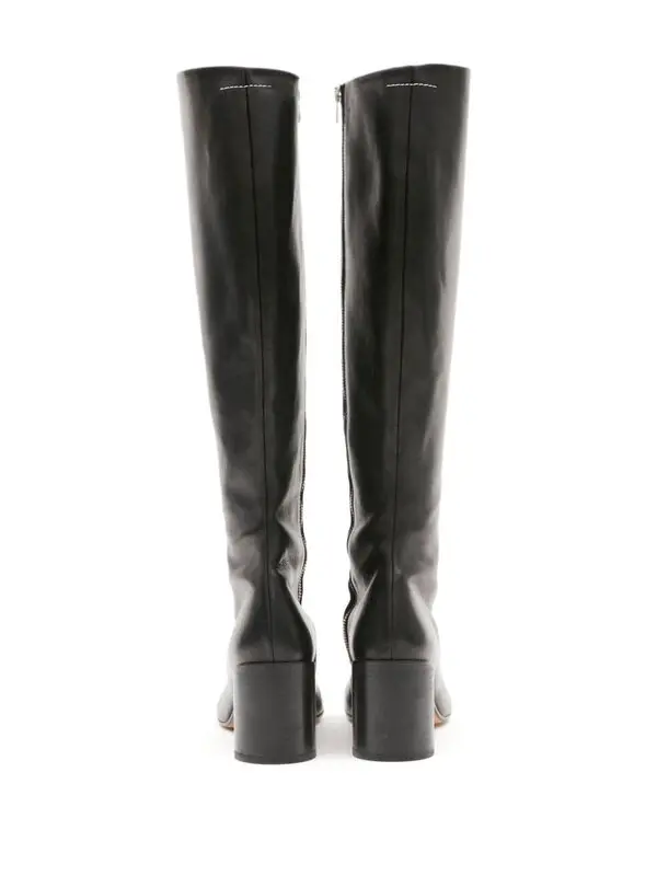 MAISON MARGIELA Knee-high Leather Boots With Anatomic Toe