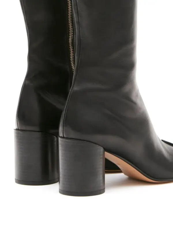 MAISON MARGIELA Knee-high Leather Boots With Anatomic Toe