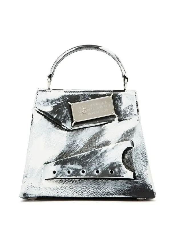 MAISON MARGIELA Snatched Leather Tote - Black