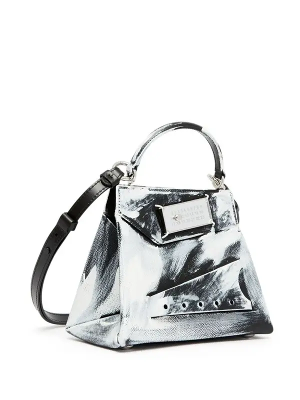 MAISON MARGIELA Snatched Leather Tote - Black