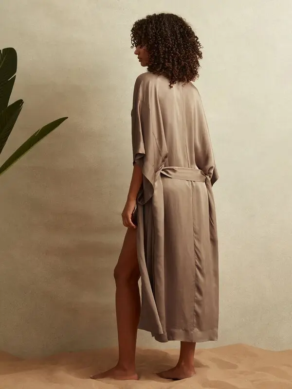REISS Nell Textured Belted Kimono