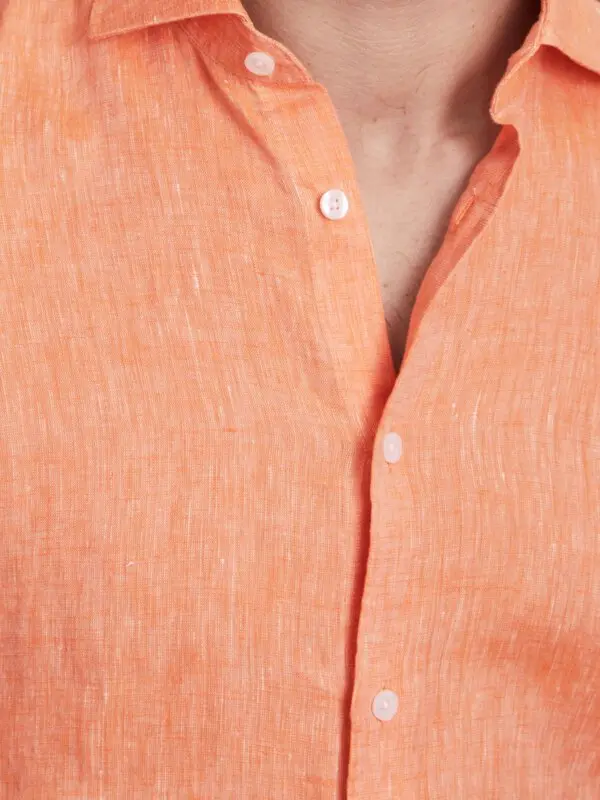 REISS Ruban Linen Button-through Shirt